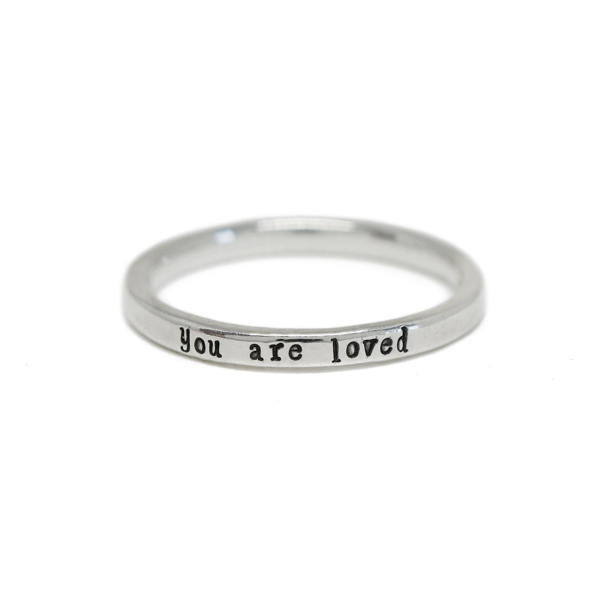 Shop Tiny Message Rings | Stackable Rings in Sterling Silver ...